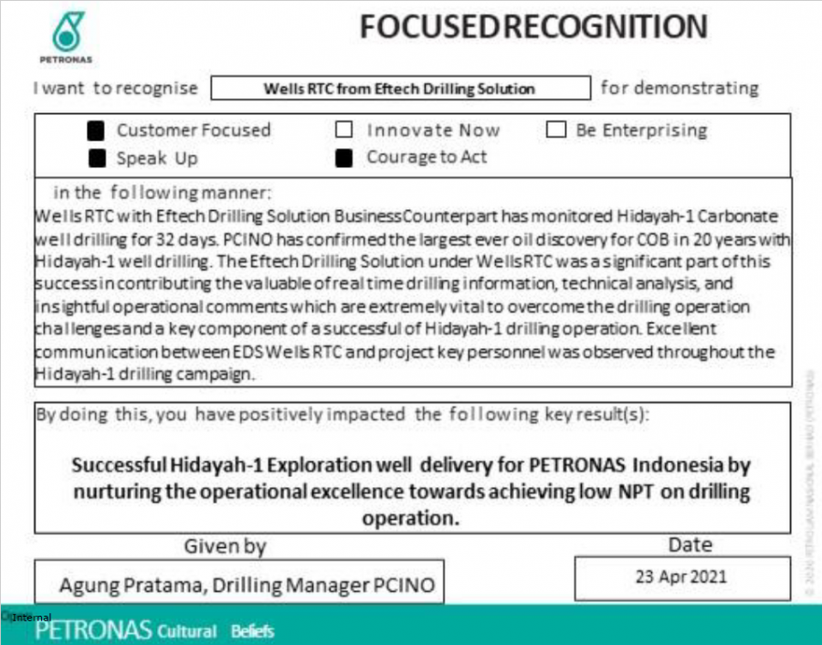 Integrated Real Time Operation Center and Well - EFTECH
